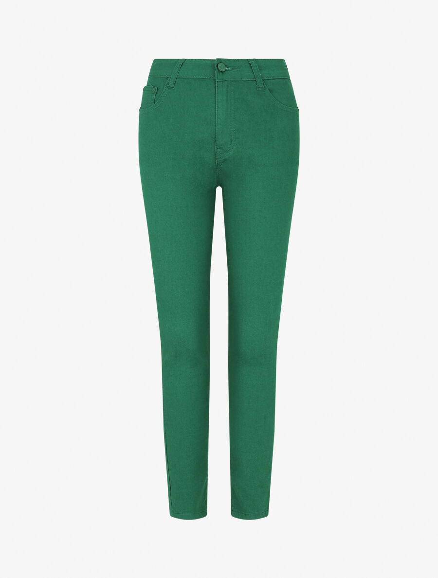 Jean skinny grande taille effet push up - Vert | Stand-Prive